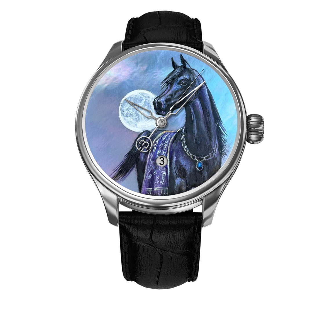 b360 al adham hand-painted luxury swiss timepiece